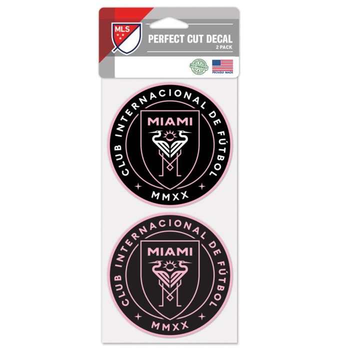INTER MIAMI CF PERFECT CUT DECAL SET OF TWO 4"X4" – The Art of Soccer Shop